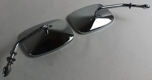 HARLEY DAVIDSON TOURING CHROME SQUARED SHORT-STEM MIRRORS 91866-90T ...