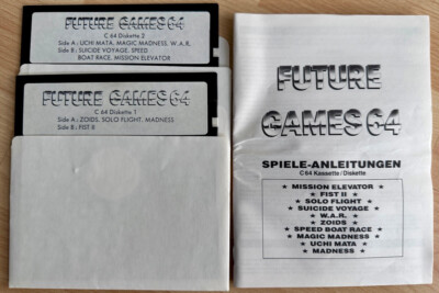 Future Games 64 for Commodore C64/C128 - 2 Disk And With Instructions ...