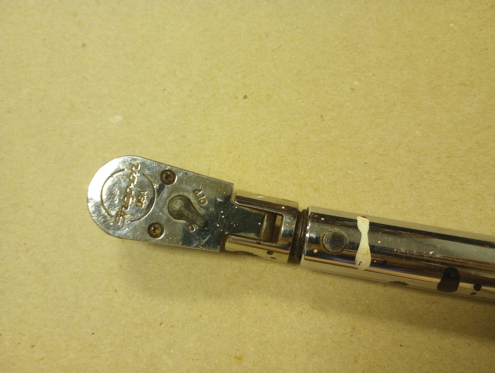 Snap-On 3/8" Drive Flex Head Adjustable Click Torque Wrench 5-75ft/lb ...