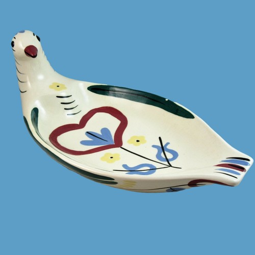 Cleminsons California Pottery Distelfink Bird Shaped Serving Dish Bowl ...