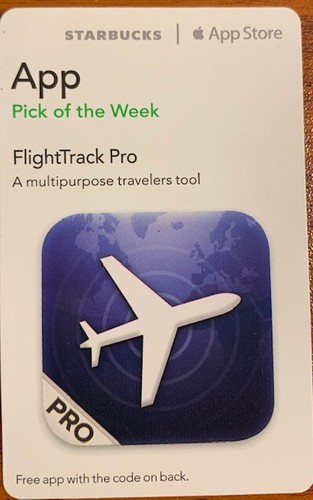 Starbucks FlightTrack Pro App Pick of the Week Free Shipping | eBay