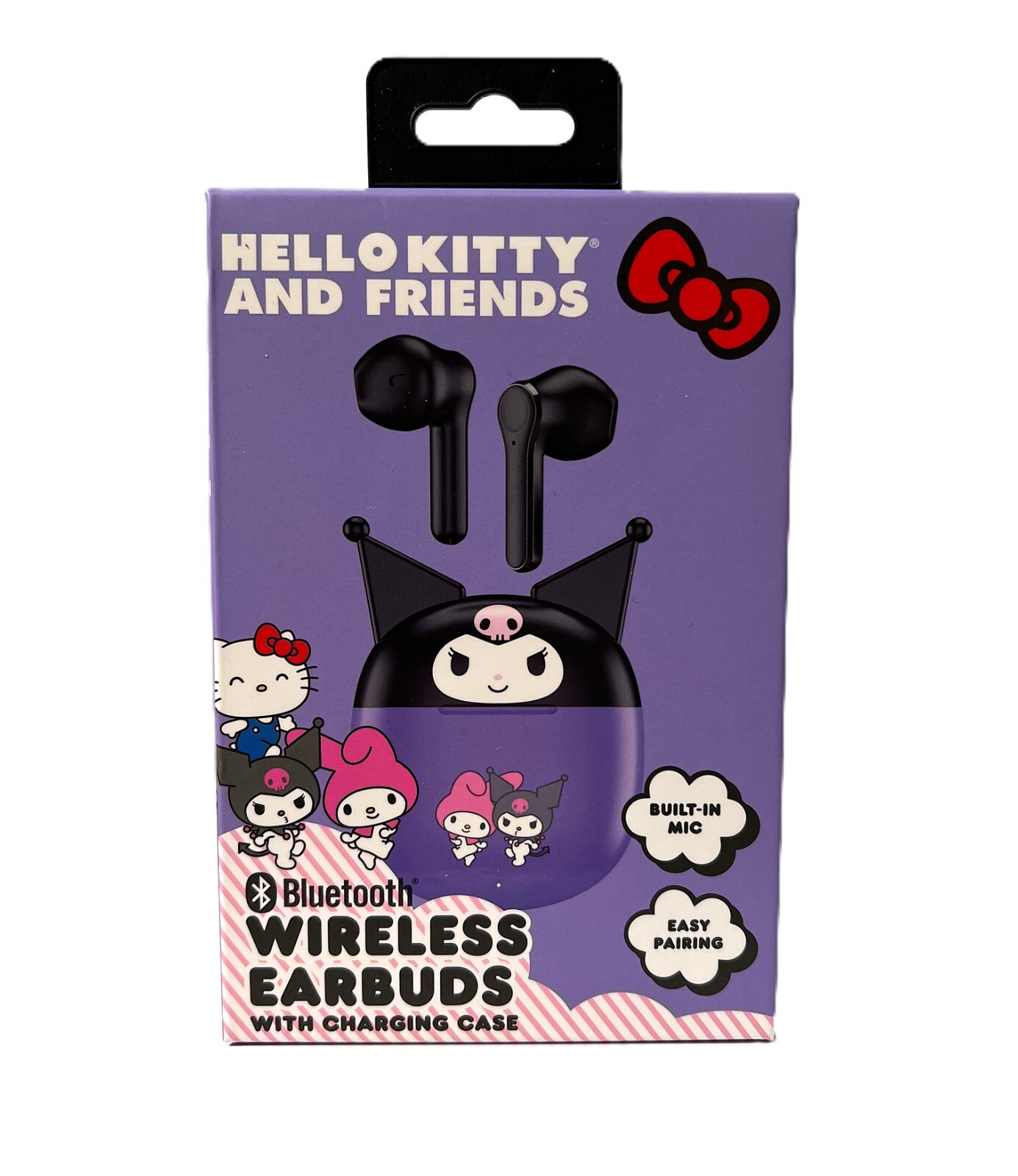 Sanrio Hello Kitty Kuromi Bluetooth Wireless Earbuds w/ Charging Case NIB