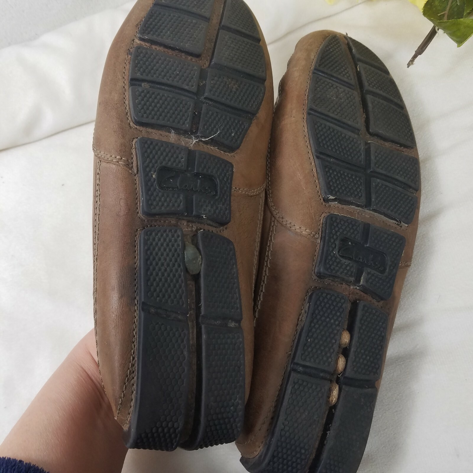 Clarks Mens Soft Cushion With Ortholite Slip On Brown Men's Size 10 M ...