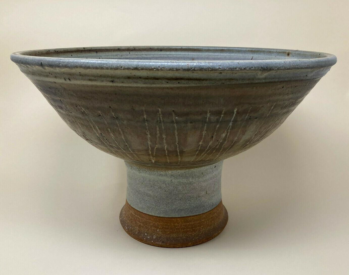 Massive Raymond Gallucci Studio Pottery Footed Centerpiece Bowl | eBay