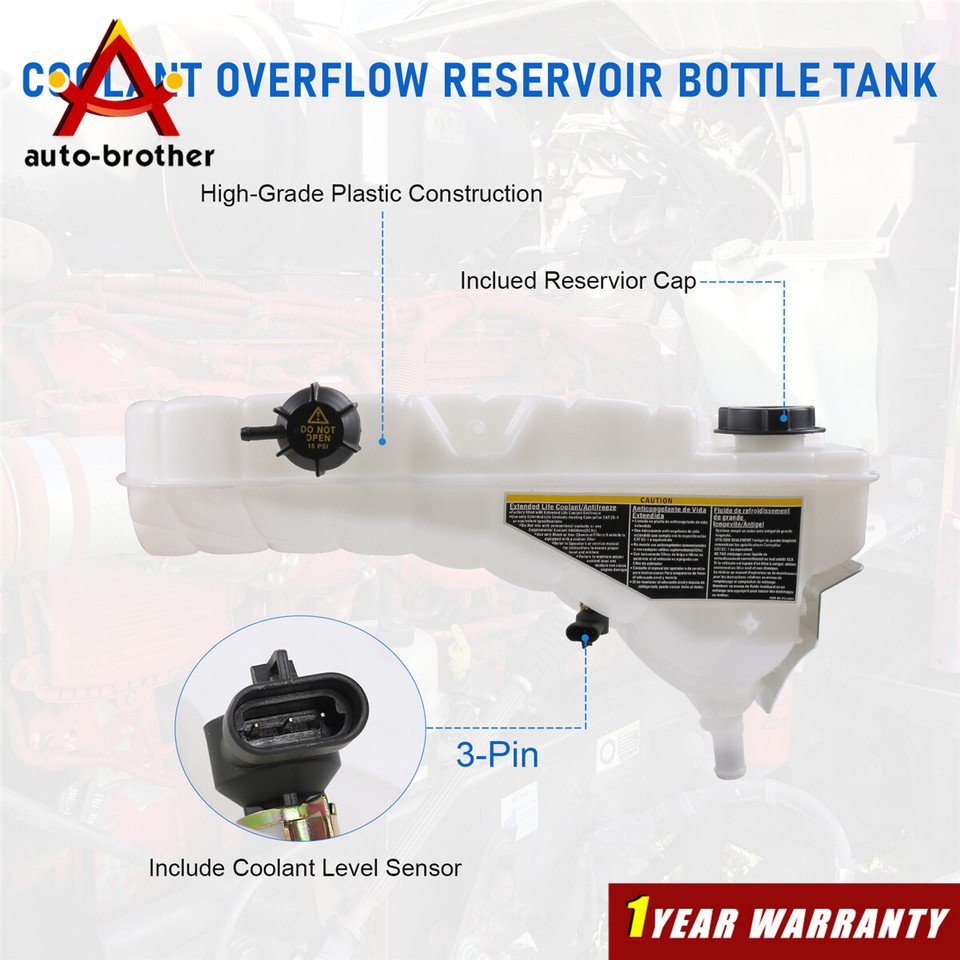 Heavy Duty Coolant Reservoir 603-5403 For Kenworth T660 Peterbilt 337 ...