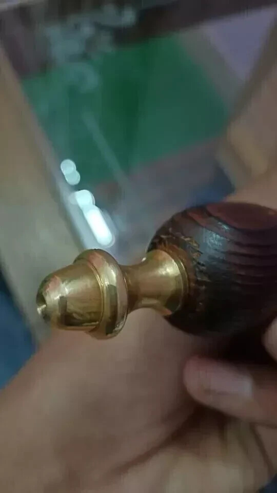 Antique Brass Heavy Magnifying Glass Vintage Magnifier Collectible gift ...