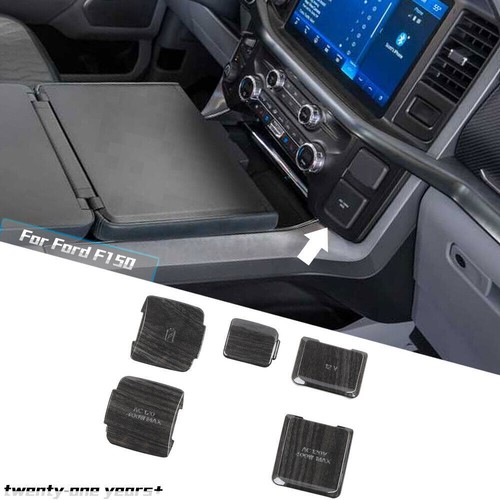 Front &Rear Console Power Socket Button Cover Trim For Ford F150 21 ...