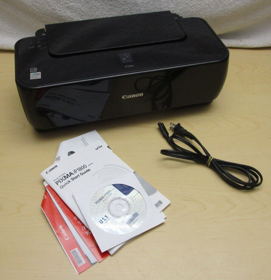 Canon PIXMA IP1800 Digital Photo Inkjet Printer Black 13803078084| eBay