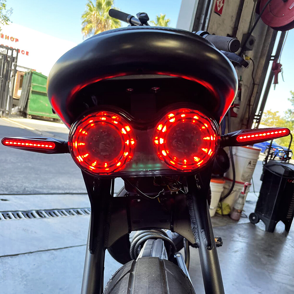 Motorcycle LED Tail Light Turn Signal License For Yamaha V Star 250 650 ...