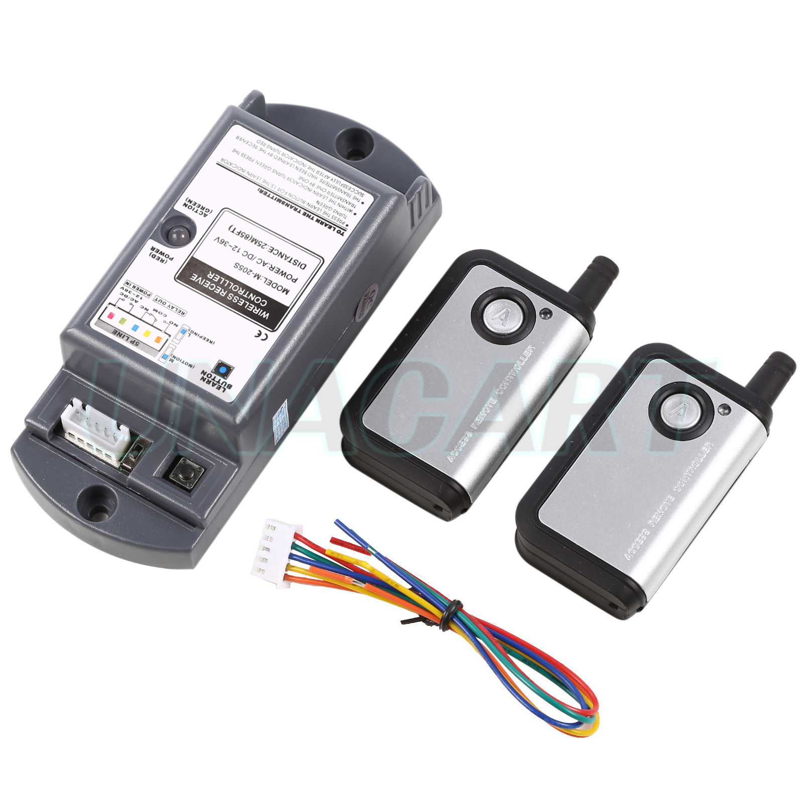 Auto Door Single Channel Remote Controller Exchanger 1 Receiver & 2 ...