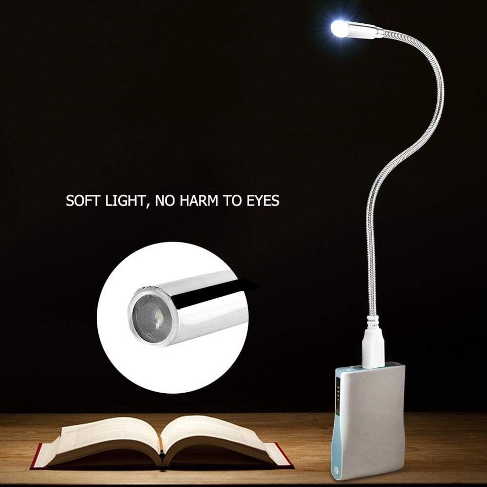 4X Convenient Flexible USB LED Light Reading Laptop Night Fixture ...