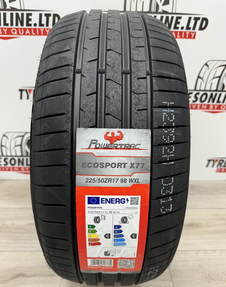 4 X 225 50 17 POWERTRAC ECOSPORT 225/50ZR17 98W XL BRAND NEW M+S TYRES ...