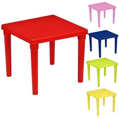 Student Table Children Plastic Study Kids Indoor Outdoor Table ...
