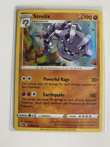 Pokémon TCG Steelix Fusion Strike 139/264 Holo Holo Rare | eBay