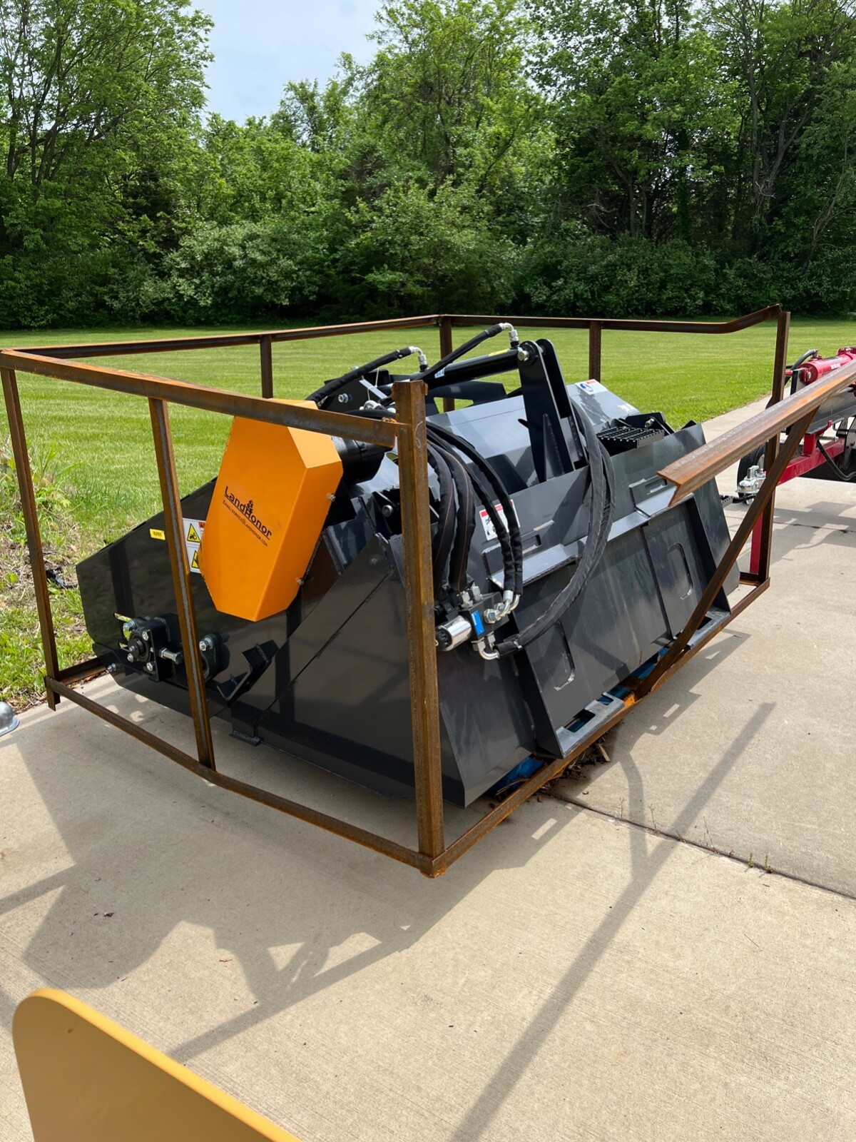 New LandHonor Landscape Rock Rake bobcat cat Skid steer Attachment | eBay