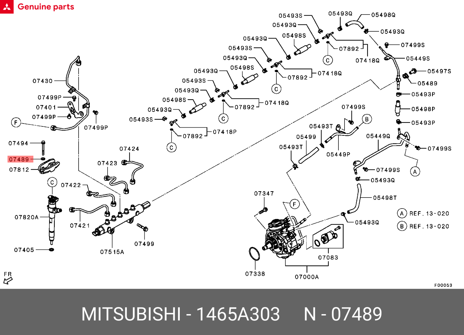 1465A303 Genuine Mitsubishi WASHER FUEL INJECTOR OEM for sale online | eBay
