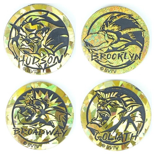 Lot of 4 Gargoyles Authentic POG Kini Slammers The World Pog Federation ...
