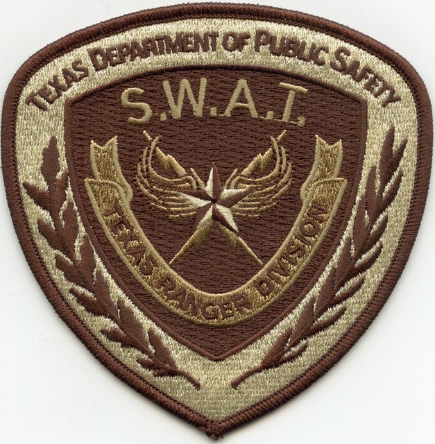 TEXAS TX RANGERS DEPARTMENT OF PUBLIC SAFETY DPS SWAT brown POLICE ...