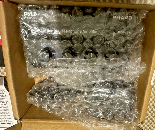 Pyle PHA40 4-Channel Stereo Headphone Amplifier - 1/4" Connectors for ...