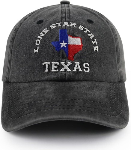 Texas Flag Hats for Men Women,Funny Adjustable Cotton Embroidered Lone ...