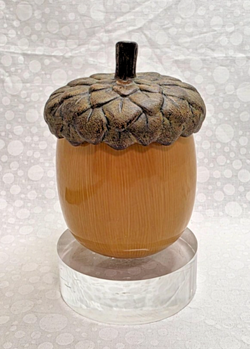 Vintage Hallmark - Ceramic Acorn Candle Holder - Covered - Autumn Fall ...