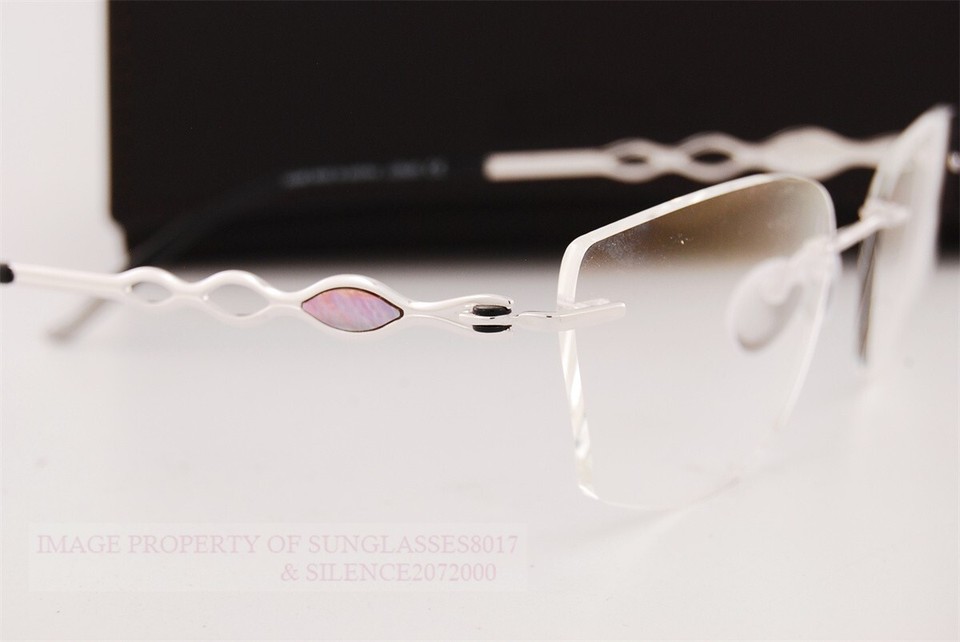New Silhouette Eyeglass Frames Charming Diva 5512 CY 7000 Silver23kt ...
