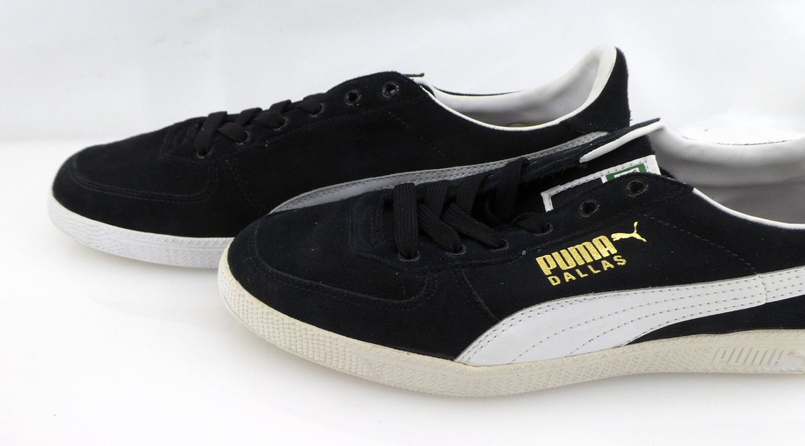 PUMA Shoes Dallas Cloud Dancer Suede Black Sneaker Mismatched 11/10 | eBay