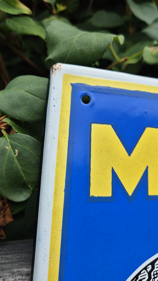 Circa 1964 MICHELIN Enamel Sign 16 x 13.5" | eBay UK