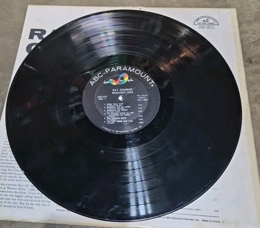 Ray Charles - Greatest Hits 1962 ABC-Paramount ABCS-415 R&B/Soul Vinyl ...