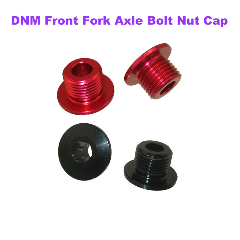 Red/Black DNM Front Fork Axle Bolt Nut Cap For X260 Surron Light Bee X ...