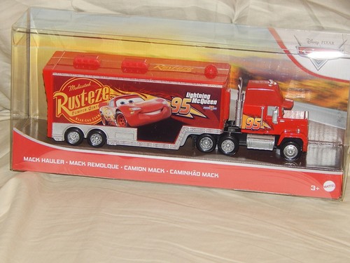 Disney Pixar Cars Hauler mack rusteze #95 lightning mcqueens ride | eBay