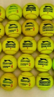 15 USED SLAZENGER TENNIS BALLS FOR KIDS, DOGS, BACKYARD GAMES ETC ...