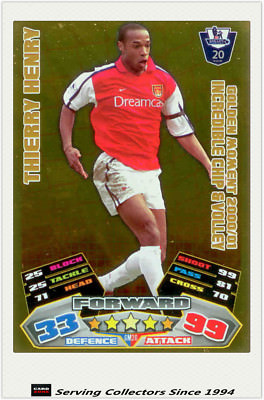 2011/12 Topps Premier League Match Attax Golden Moment GM20 Thierry ...