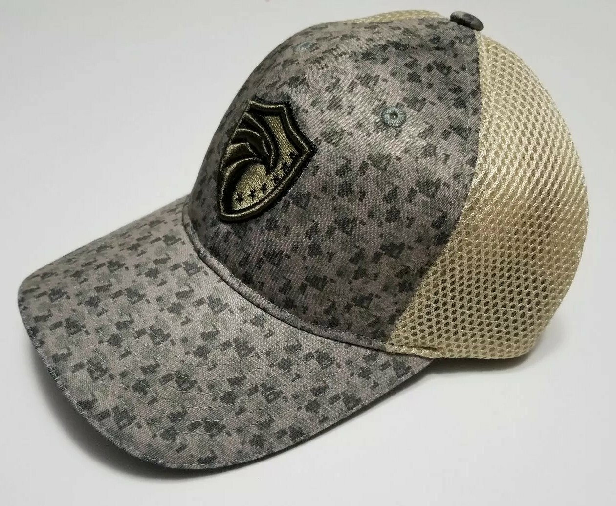 Mesh Army Trucker Cap - Men's Outdoor Bent Bill Cap - Comfortable Dad ...