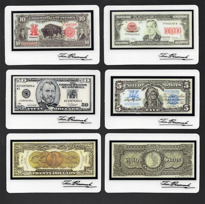 Tim Prusmack Money Art on Phone Card - Your Choice of 6 different | eBay