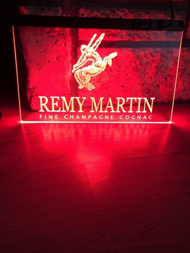 REMY MARTIN LED NEON RED LIGHT SIGN 8x12 | eBay