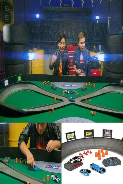 NASCAR Race Track Crash Racers Car Adventure Force Crash Racers Figure ...