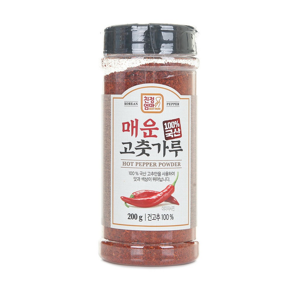 Korean 100% Dried Red Pepper Powder 200g for Kimchi, TTeokbokki ...