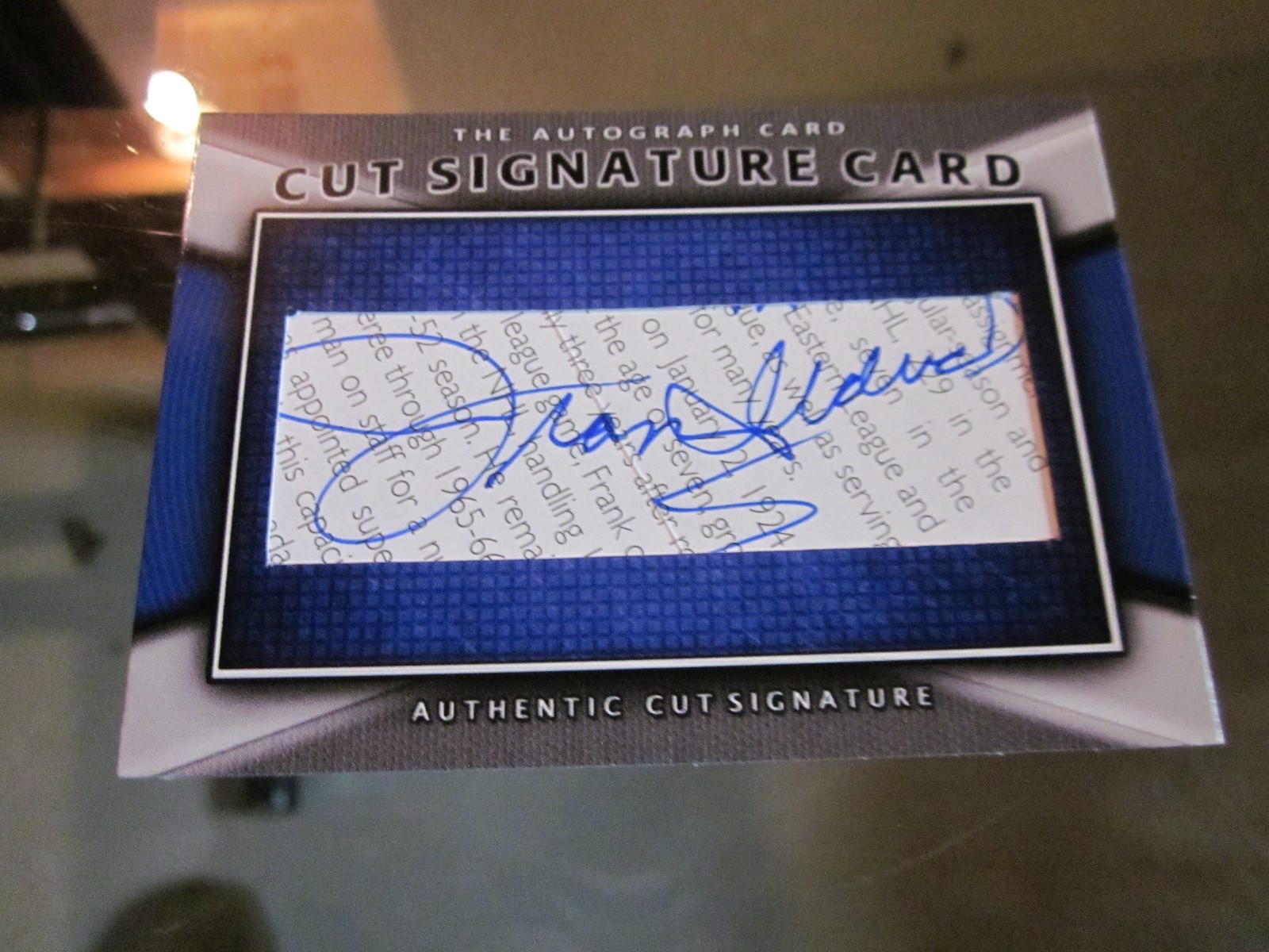 FRANK UDVARI AUTOGRAPHED CUSTOM CUT SIGNATURE CARD-RARE-DECEASED-HOF | eBay
