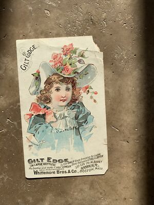 Victorian Gilt Edge Dressing Trade Card | eBay