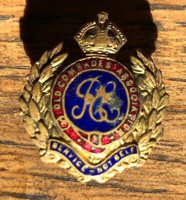 Vintage Old Comrades Association Enamel Lapel Badge JR Gaunt | eBay UK
