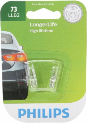 Instrument Panel Light Bulb-Longerlife - Twin Blister Pack Philips 73 ...