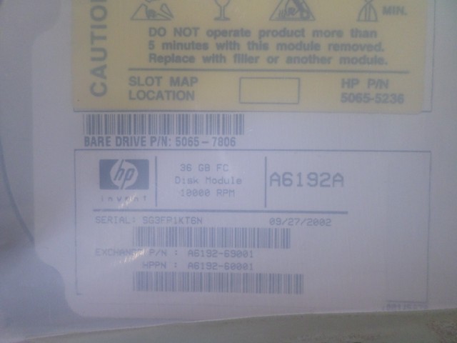 SEAGATE 36GB 10K FC 3900070-03 ST336605FC 9T5004-025 FW 0638 FIBER CH ...