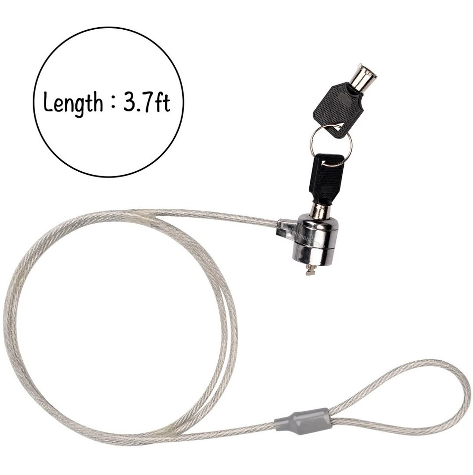 NEW Lock Security Security Lock Cable With Keys for All Notebooks ...