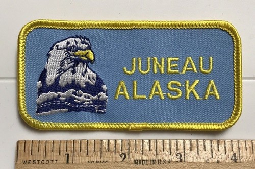 Juneau Alaska American Bald Eagle AK Alaskan Souvenir Embroidered 4 ...