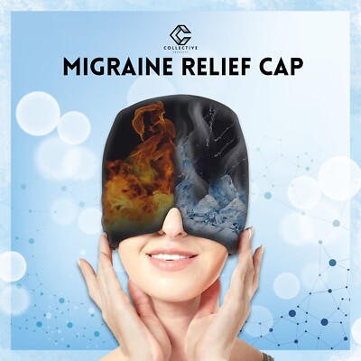 Migraine Relief Cap for Headache Relief – Cooling & Compression Therapy ...