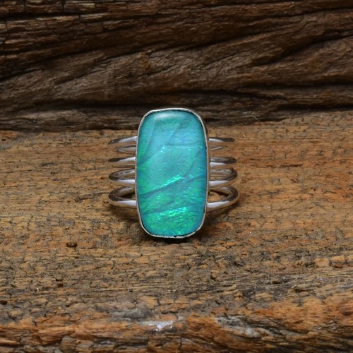 Australian Triplet Opal Gemstone 925 Sterling Silver Handmade Ring All Size | eBay