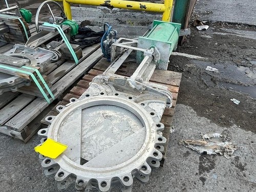 24" EMERSON CLARKSON PNEUMATIC STAINLESS STEEL KNIFE GATE VALVE | eBay