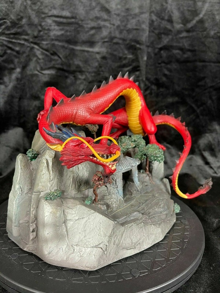 GENTLE GIANT DISNEY DRAGONKIND MULAN MUSHU THE DRAGON DIORAMA STATUE ...
