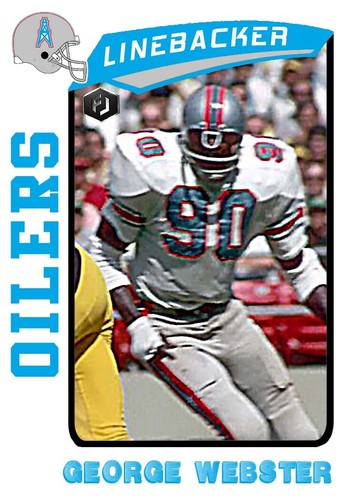 ACEO GEORGE WEBSTER HOUSTON OILERS CUSTOM HAND MADE ART CARD | eBay